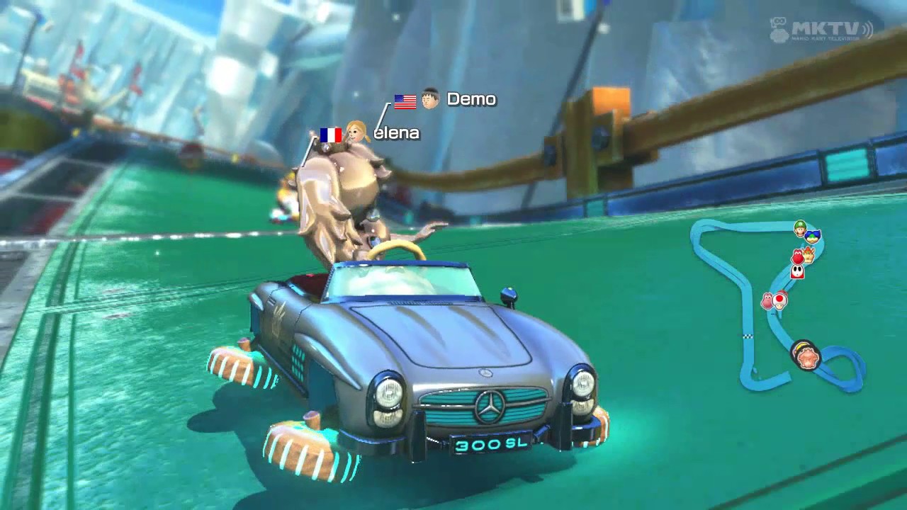 Wii U - Mario Kart 8 - Ice Ice Outpost - YouTube