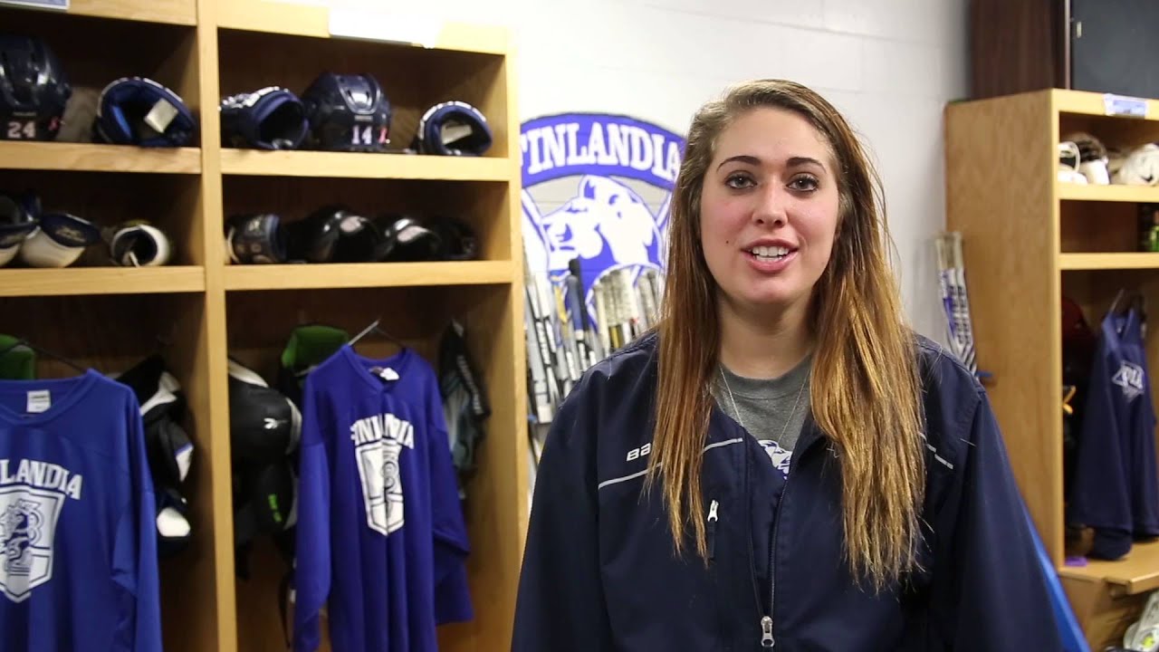 Senior goalie Taylor Gustafson previews senior night - YouTube
