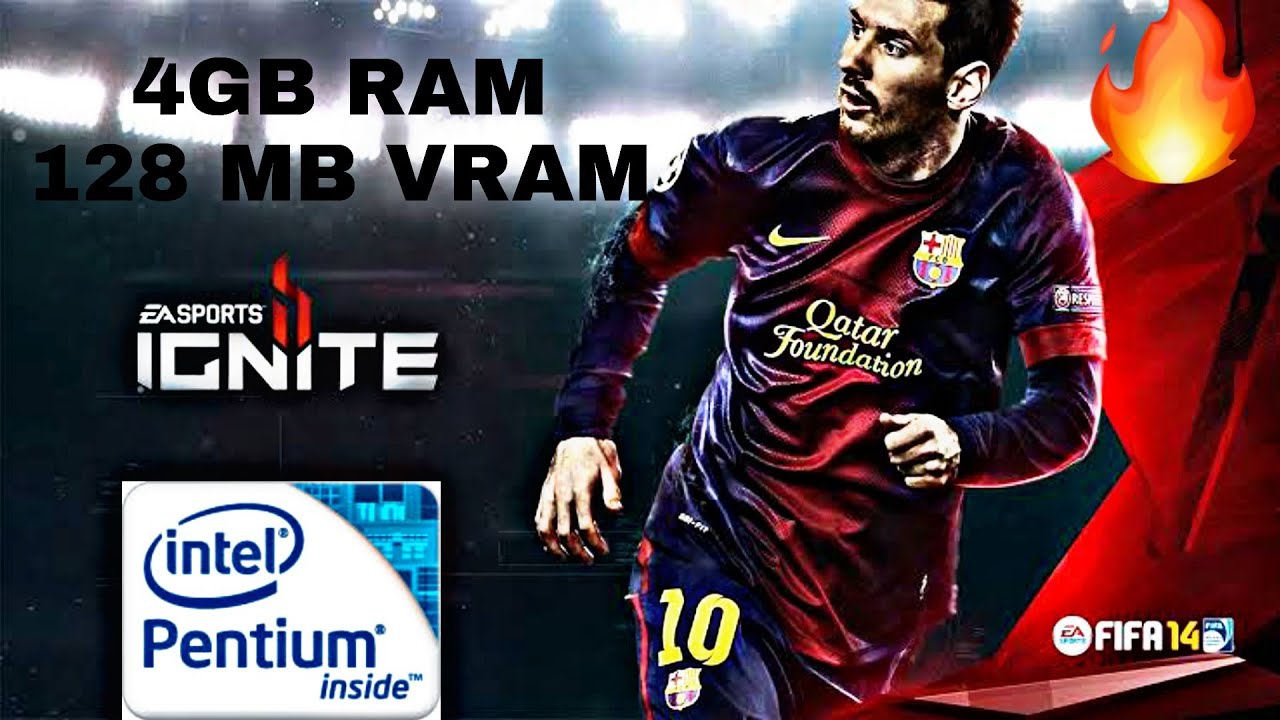 FIFA 14 Low end pc gameplay ||4gb ram||128 mb vram(No graphics card ...