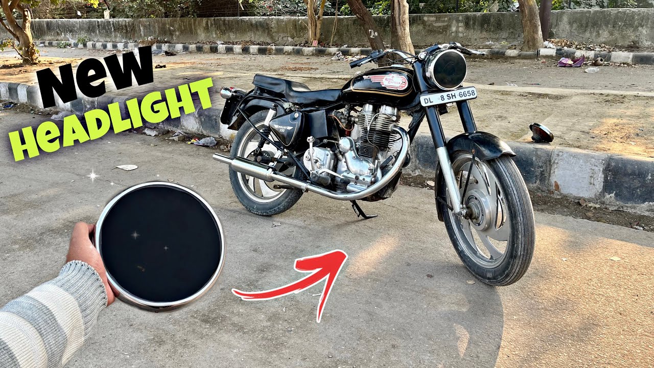 New Headlight Installed in Old Bullet 350 | @b4bullet - YouTube