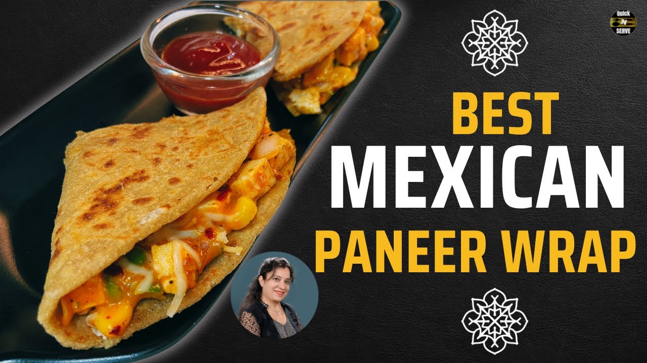 Trending Mexican Wrap from leftover roti on PAN || Instant Paneer Wrap ...
