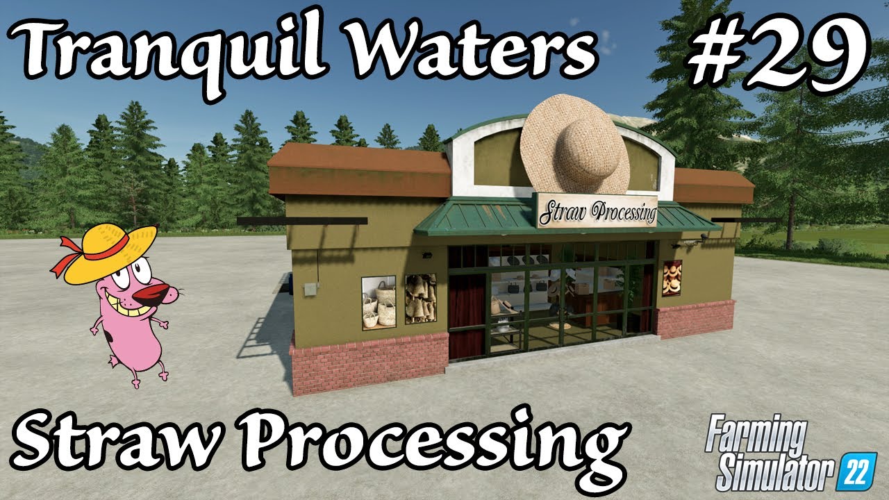 Tranquil Waters | Straw Processing | Episode 29 | Farming Simulator 22 - YouTube
