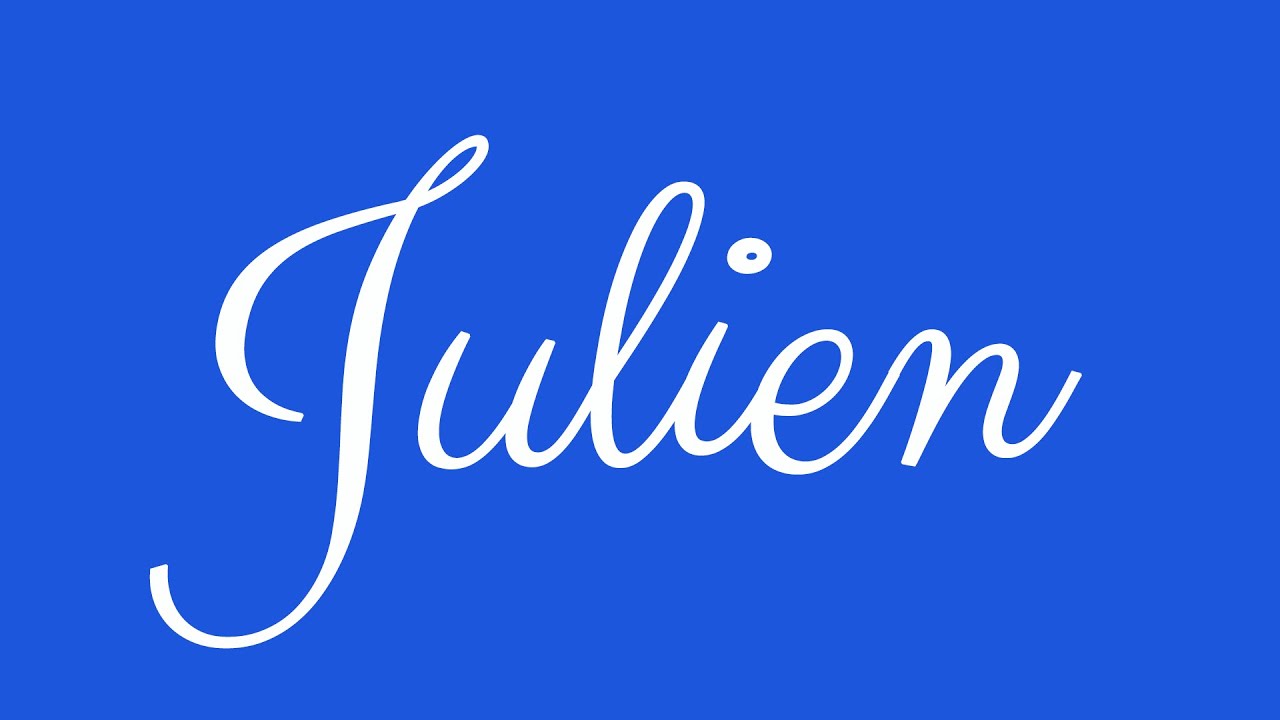 Learn how to Sign the Name Julien Stylishly in Cursive Writing - YouTube