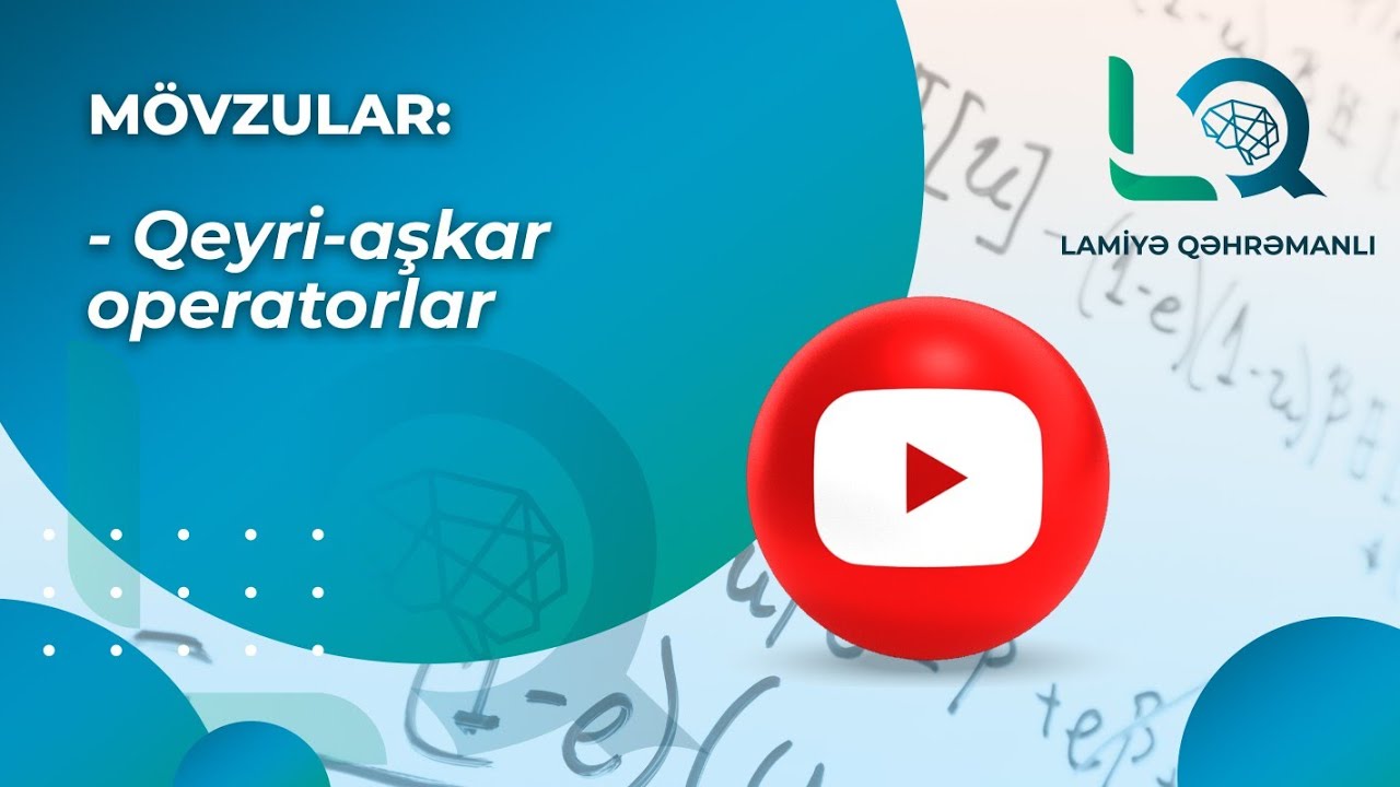 Qeyri-aşkar operatorlar - YouTube