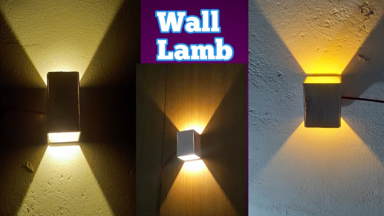 How to make Wall led light! Fancy light l/Up &Down light spread - YouTube