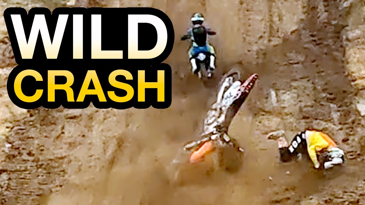 Gnarly Crash at Fast Farms MX Track - Moto GoPro - YouTube