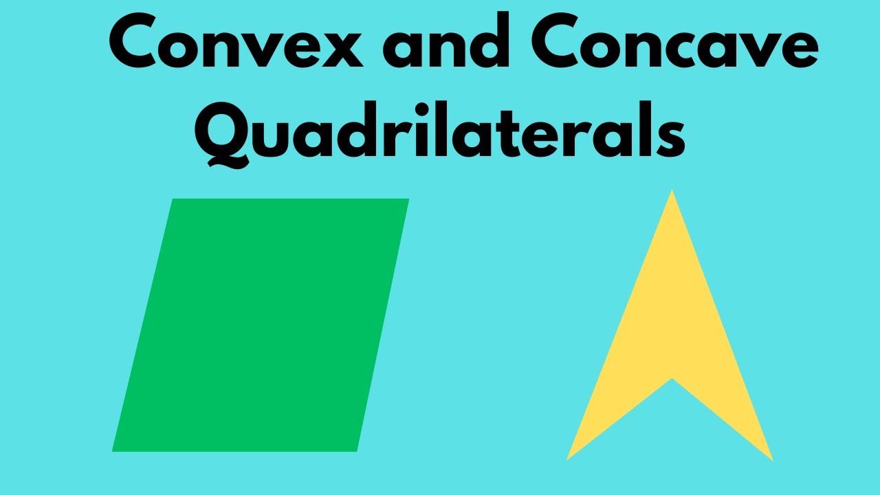 Convex and Concave Quadrilaterals - Types of Quadrilaterals - YouTube