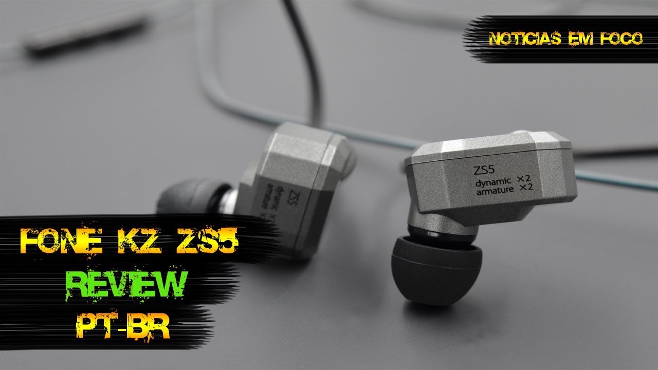 FONE KZ ZS5 - UNBOXING - REVIEW - GEARBEST - ( PORTUGUÊS) - YouTube