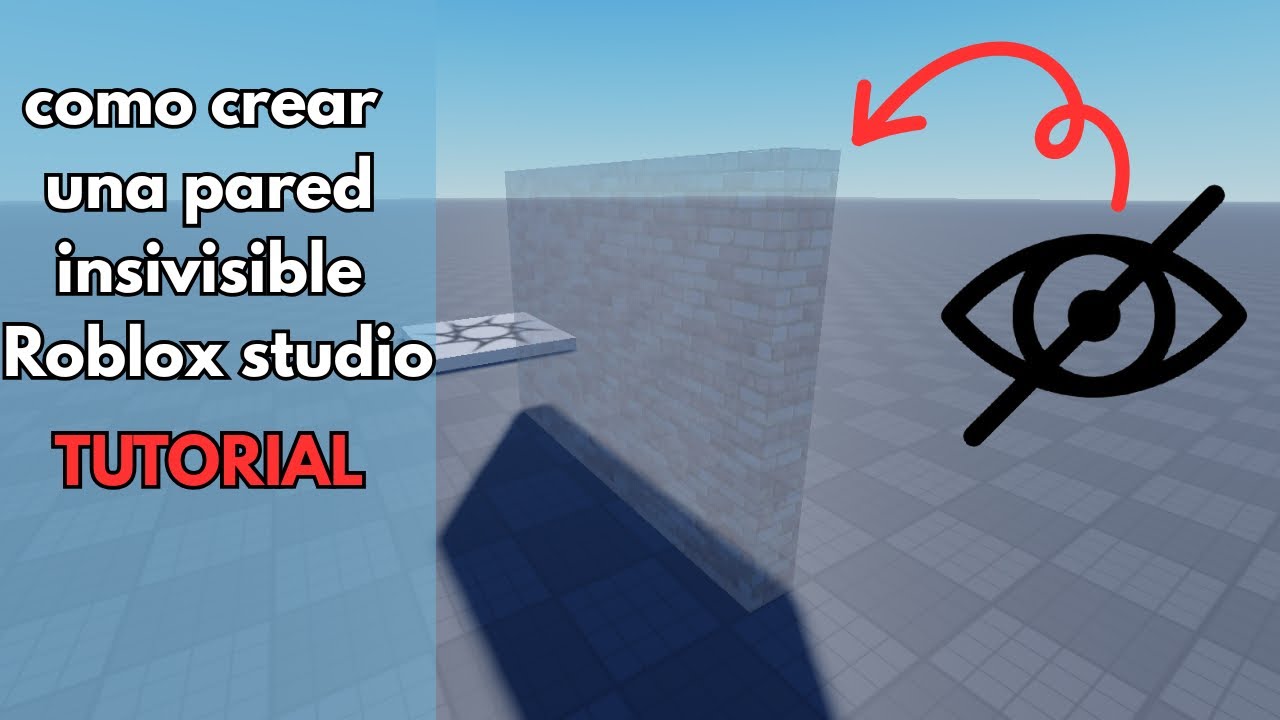 Cómo hacer una pared invisible en Roblox Studio (Fácil y Rápido) | 2025 ...