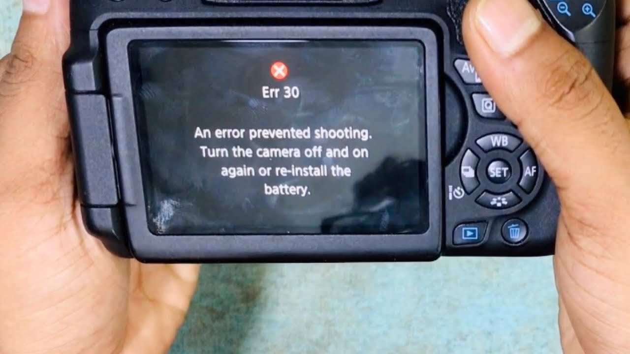 Canon 750D ERROR 30 Problem How to Solution #camera #camerarepair #canon #canonphotography - YouTube