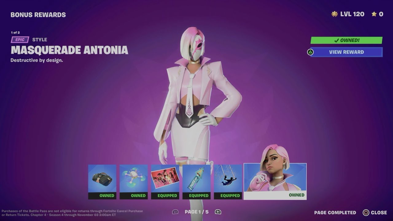 How to Unlock Masquerade Antonia Skin Style in Fortnite | Battle Pass ...
