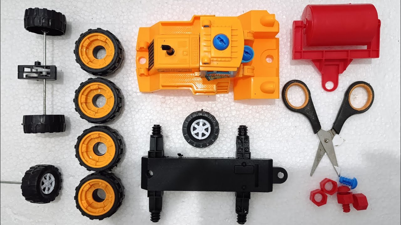 merakit mobil mobilan stum,dan mobil McQueen biru - YouTube