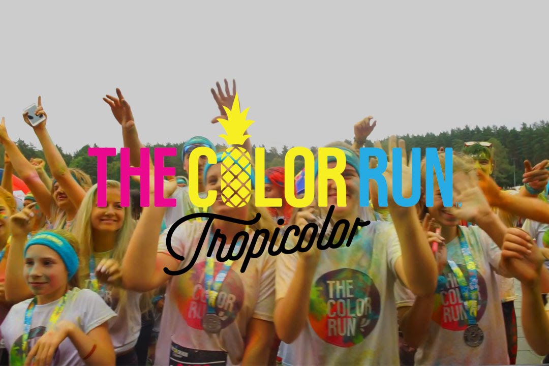 The COLOR RUN Vilnius 2016 Tropicolor | Sportland - YouTube