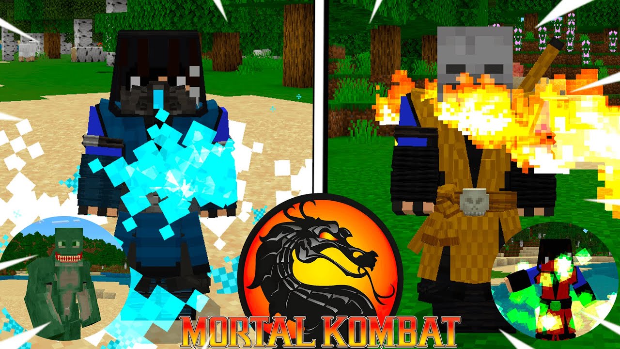 ESSA ADDON de MORTAL KOMBAT ME SURPREENDEU MUITO PARA MINECARFT POCKET EDITION *Mcpe Addon ...
