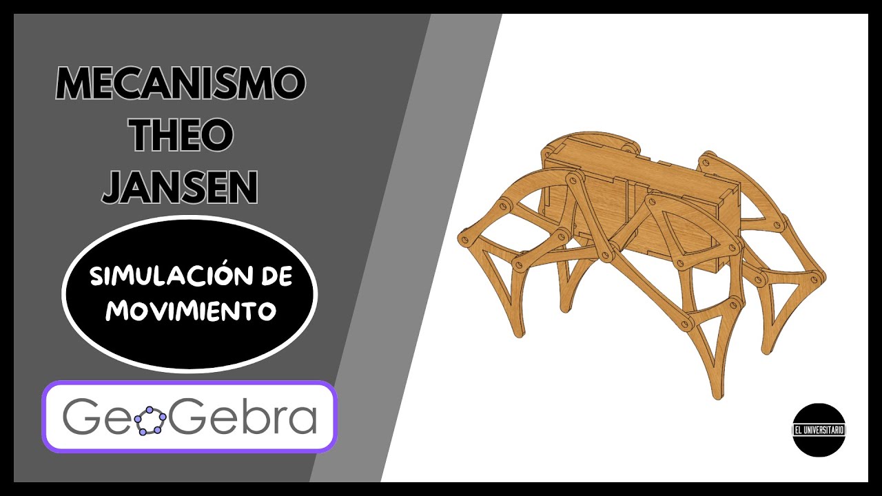 Mecanismo Theo Jansen - SIMULACIÓN EN GEOGEBRA - YouTube