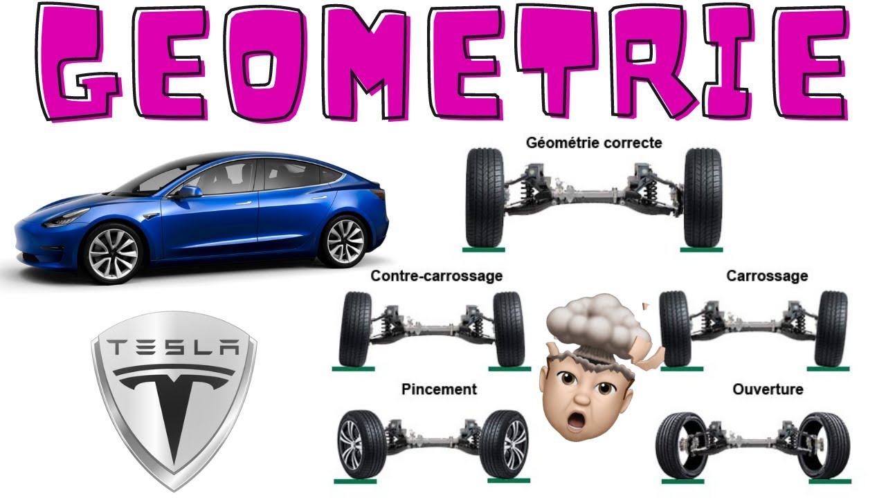 Tesla model 3 : géométrie et parallélisme comme si vous y étiez - YouTube
