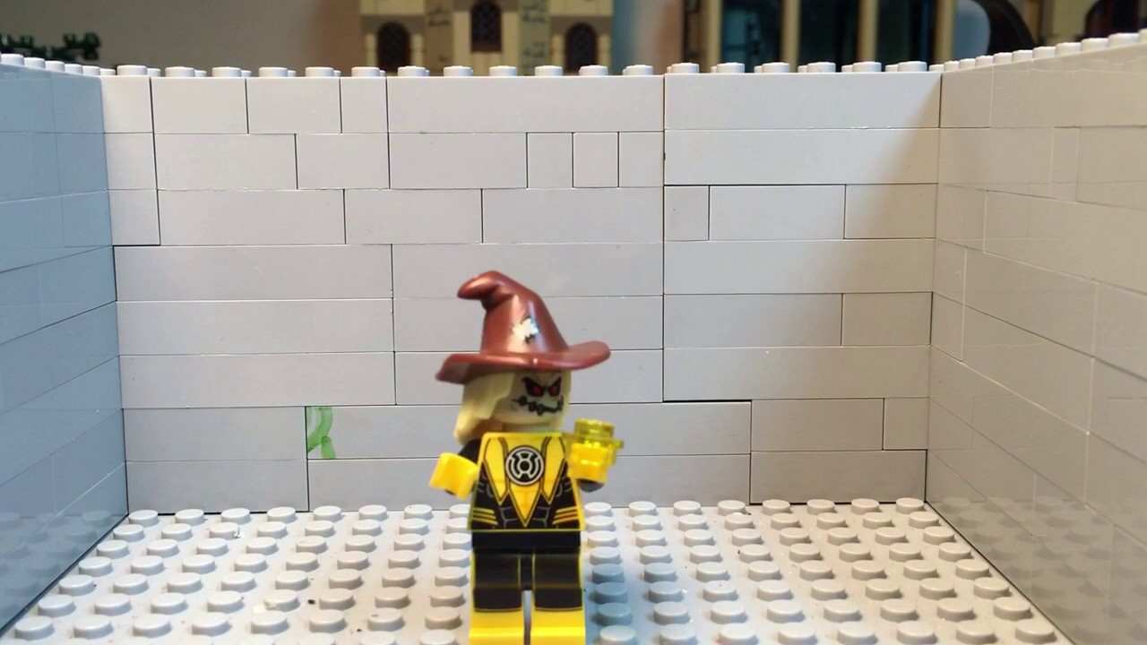 Lego Scarecrow Yellow Lantern Test Animation - YouTube