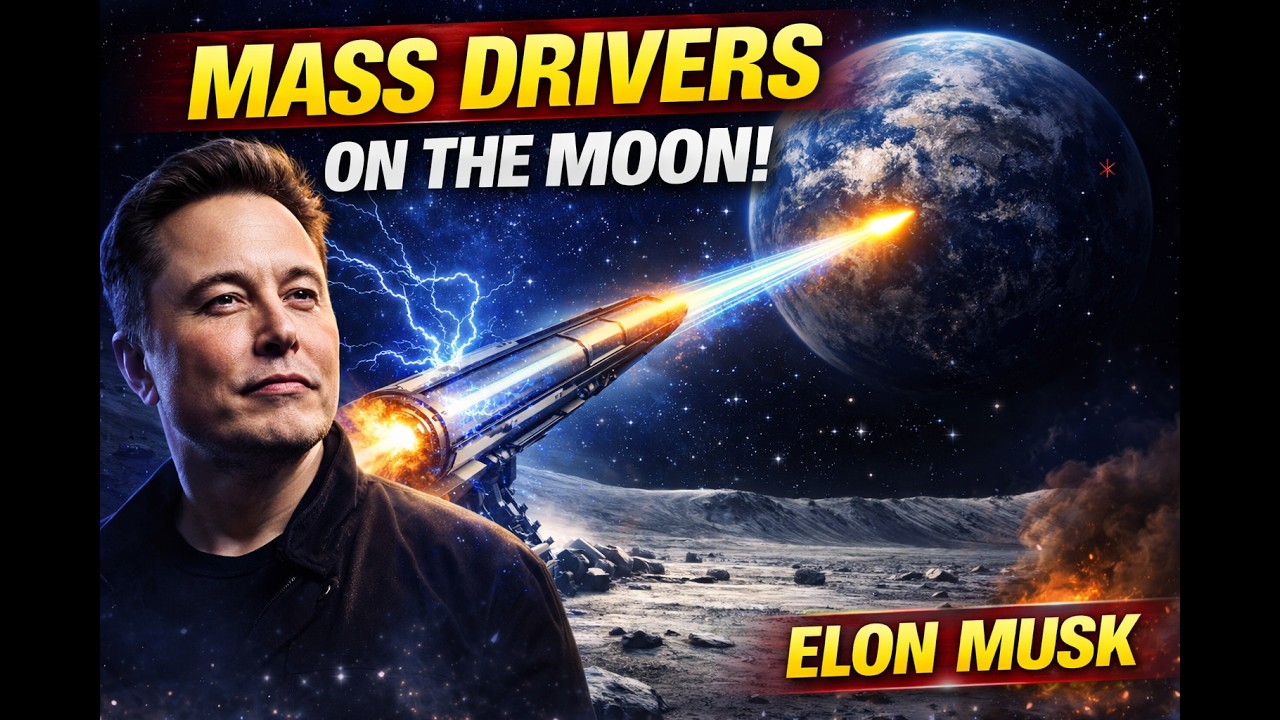 Mass Drivers On The Moon By Elon Musk Youtube 8007