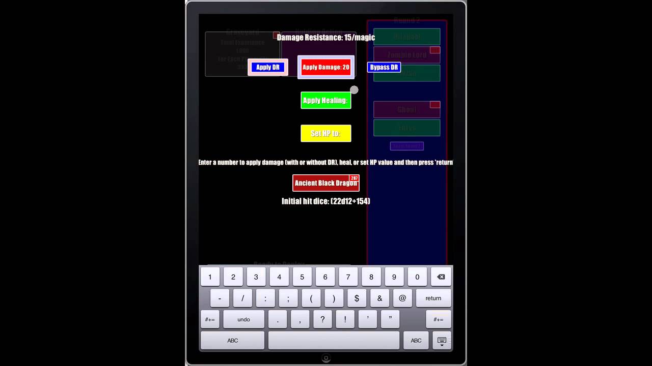 Combat Tracker for "PF" RPG Demonstration - Combat Damage - YouTube