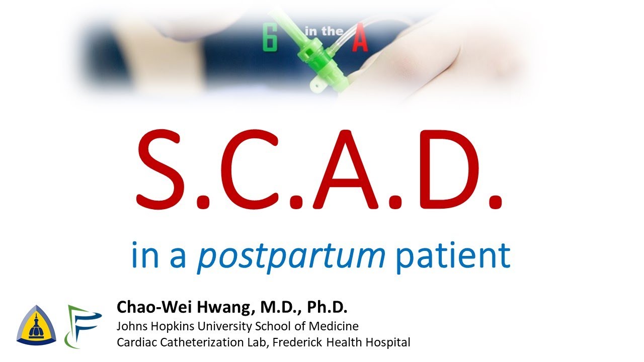 Spontaneous Coronary Artery Dissection (SCAD) in a postpartum patient ...