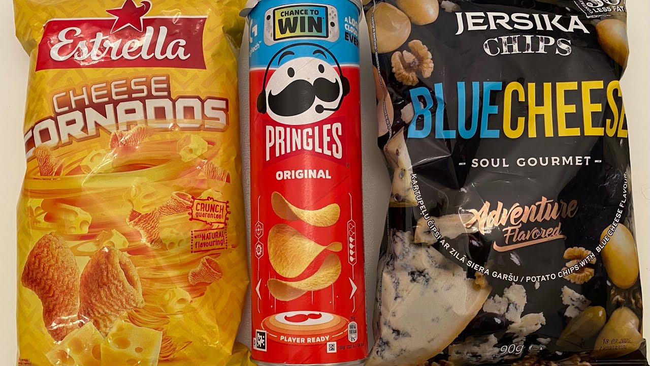Filling Platter with Chips Pringles, Estrella, Jersika | ASMR ...