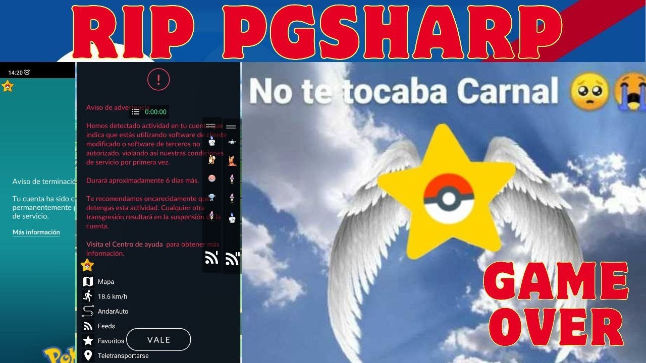 🚨⚠️ Rip PGSHARP Pokémon GO | Ban Permanente | Problema inicio de sesión ...