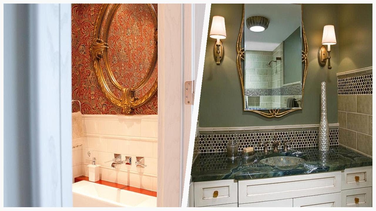 75 Eclectic Powder Room Design Ideas You'll Love - YouTube