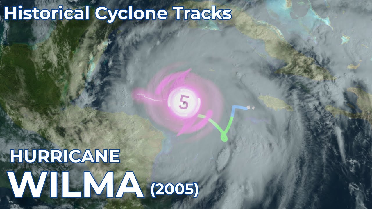 Track of Hurricane Wilma 2005 - YouTube