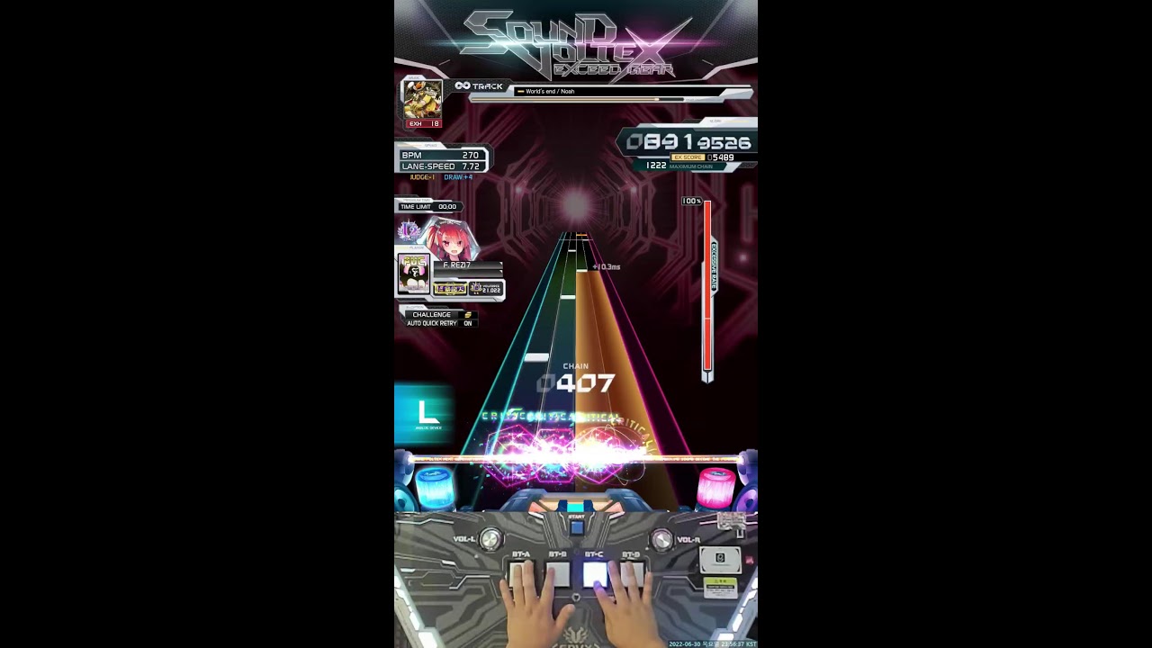 [SDVX] [Valkyrie model] KR LIVE 싸이뮤직 게임월드(CYGameworld) SOUND VOLTEX ...