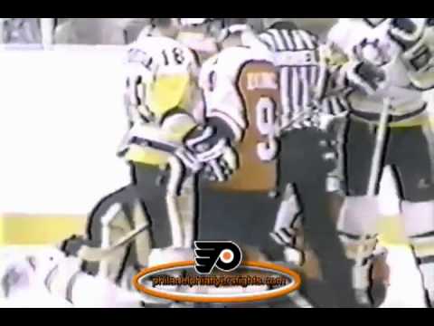 Apr 5, 1985 Lindsay Carson vs Jim Johnson Philadelphia Flyers vs ...