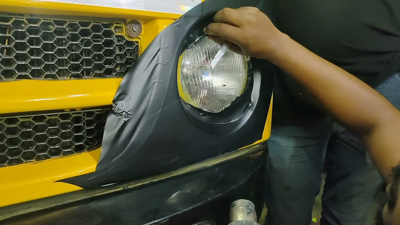 Tata Ace Front Mirror Highlight sticker work @ SakthiSticker karaikudi ...