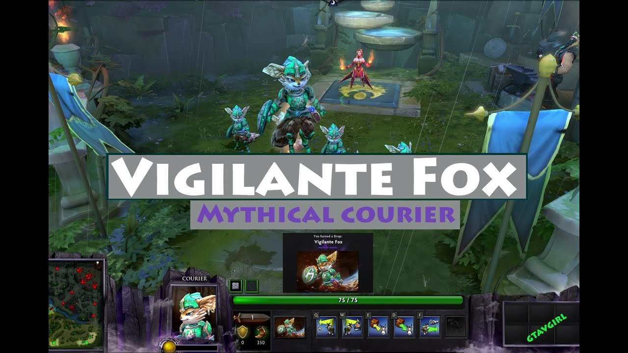 [DOTA 2] Vigilante Fox Mythical Courier Preview - YouTube