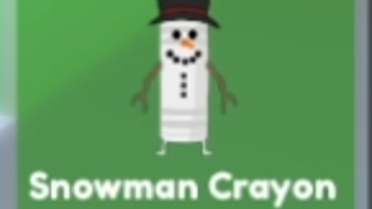 Find the Crayons - Where to Find the Snowman Crayon (Roblox) - YouTube