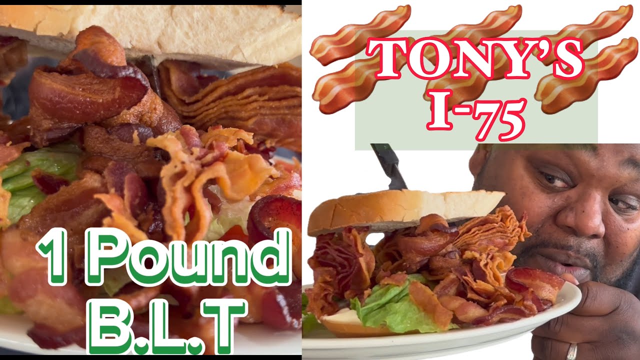 Tony’s I75 restaurant review ( ONE POUND BACON SANDWICH) - YouTube