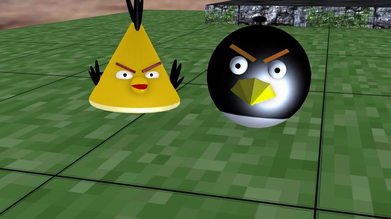 Game mashup MINECRAFT starring ANGRY BIRDS ♫ 3D animated ☺ FunVideoTV ...