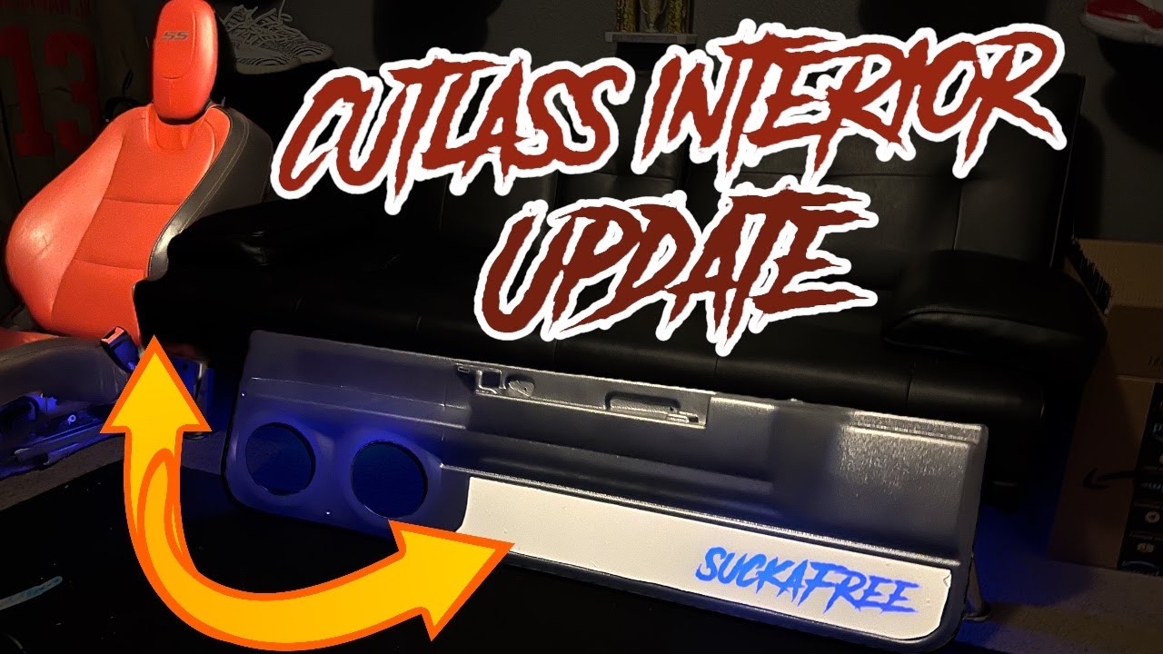 CUSTOM INTERIOR UPDATE ON MY 85 CUTLASS - YouTube