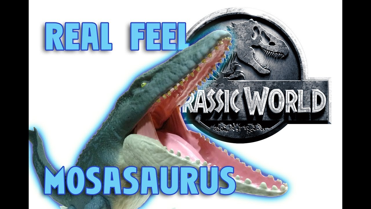JURASSIC WORLD MOSASAURUS REAL FEEL TOY REVIEW - YouTube