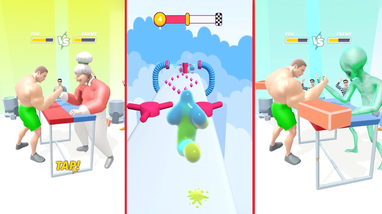blob runner 3d, Muscle Rush funny gameplay| papa and beta|rumel gamer ...