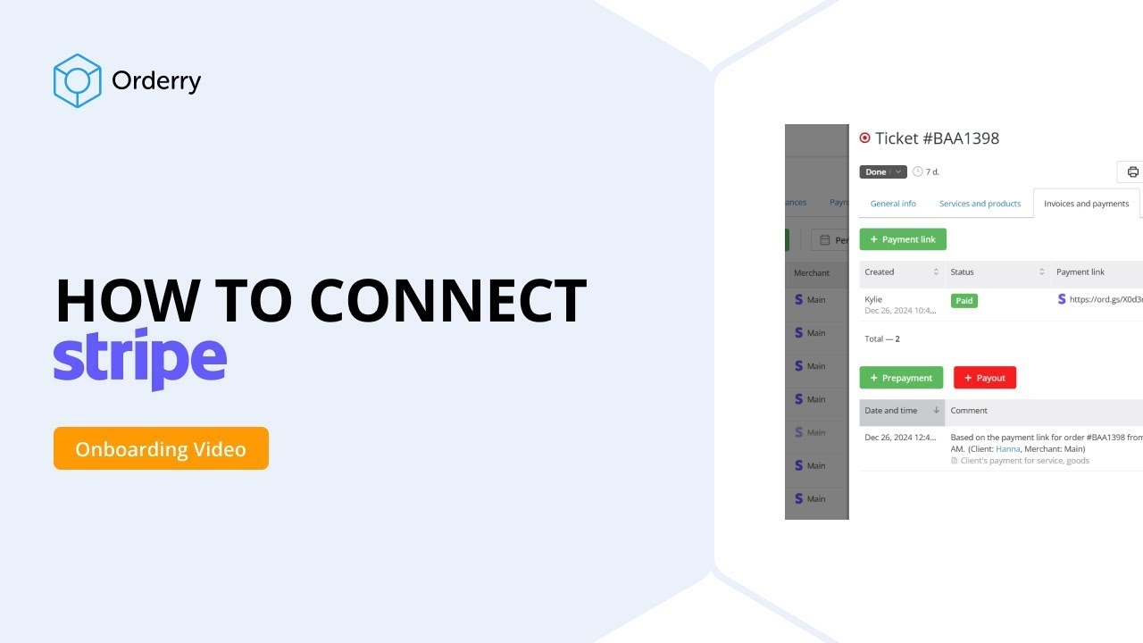 Integrating Stripe with Orderry | Orderry Tutorial - YouTube