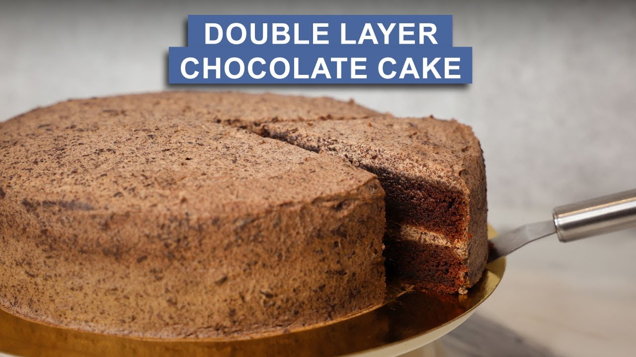 Double Layer Chocolate Cake - YouTube