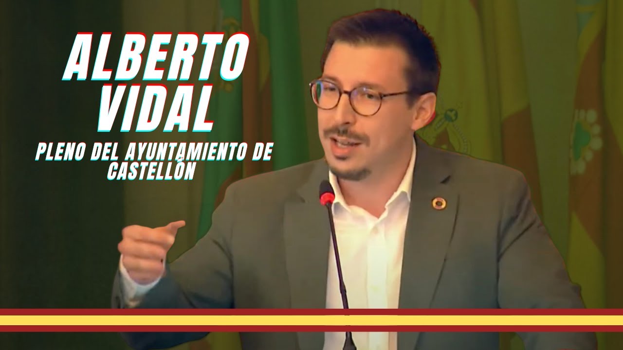 Intervención de Alberto Vidal en el Pleno del Ayuntamiento de Castellón ...