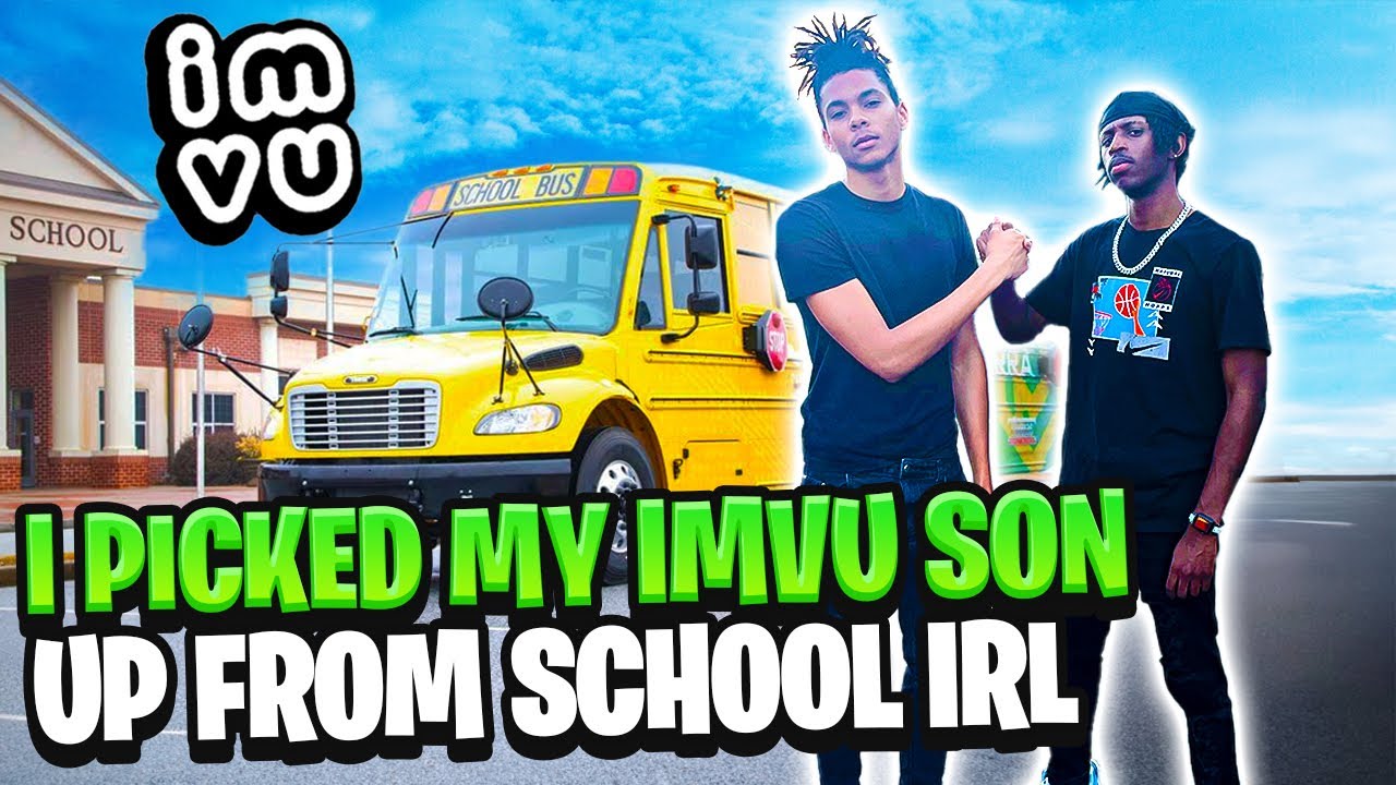I PICKED MY IMVU SON UP FROM SCHOOL IRL - YouTube