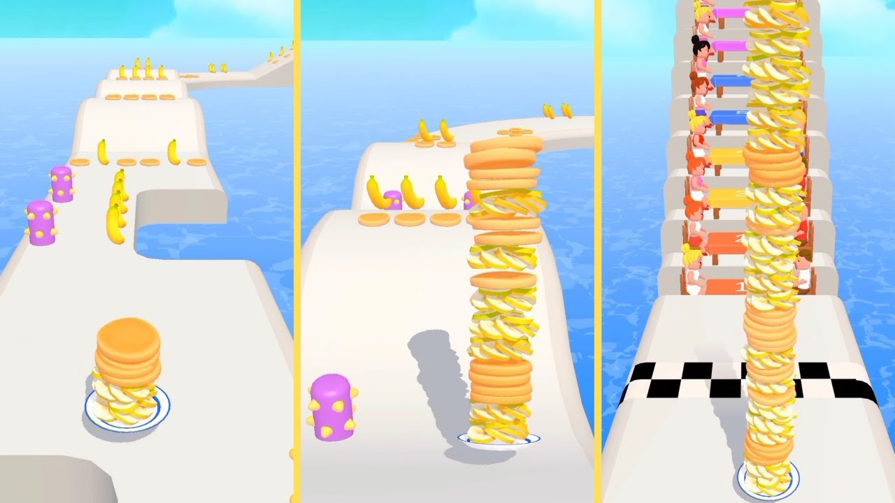 Pancake Run - Pankek Run. Mobil oyun. Seviye 0-2. Android,İos. (Mobile ...