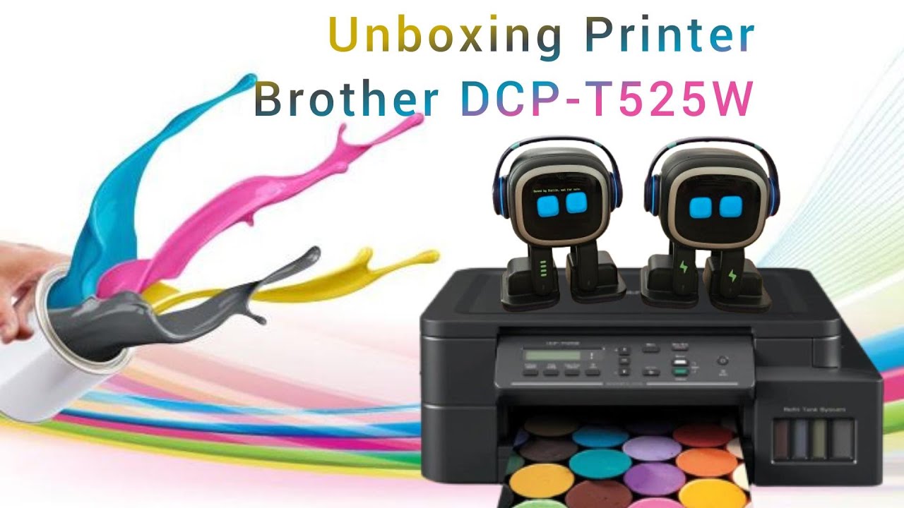 Unboxing Printer Brother DCP-T525W - YouTube