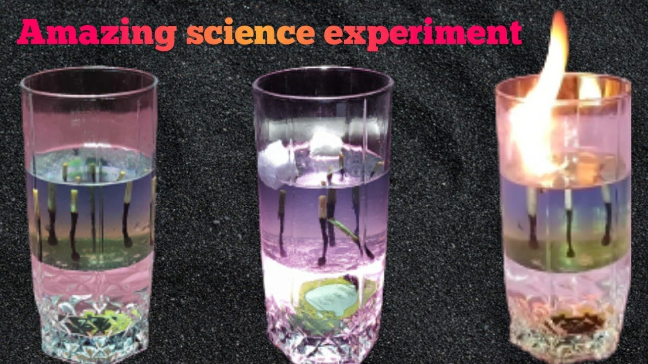 Amazing science experiment|Water, Coconut oil , Kerosene oil ...