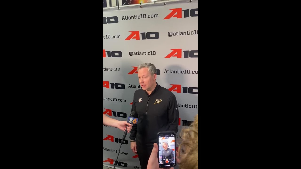 VCU men's basketball coach Ryan Odom after 66-60 win over SJU in ...