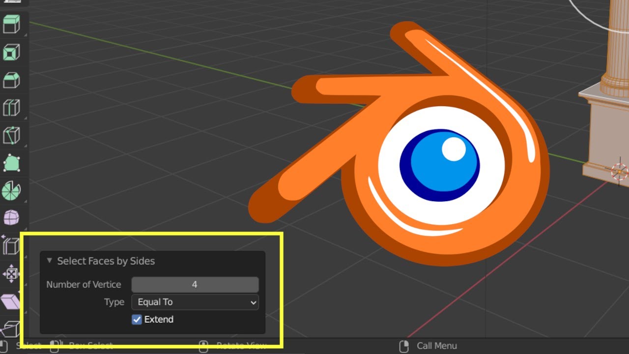 blender 2.8. Check mesh: number of vertices - YouTube