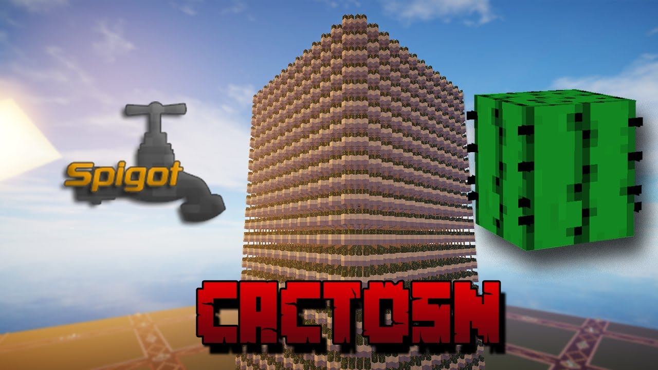 PLUGIN DE TORRE DE CACTOS PARA RANKUP - MINECRAFT 1.8 - YouTube