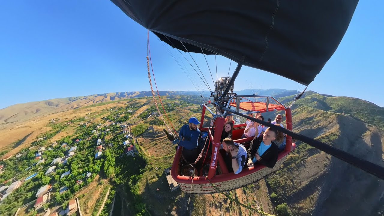 Hot air balloon flight Yerevan 🇦🇲 360° Video - YouTube