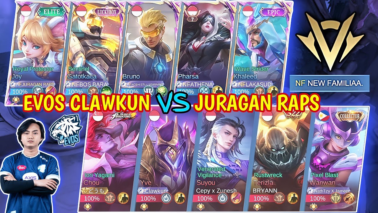 JURAGAN RAPS BANTAI EVOS CLAWKUN SAAT PUSH RANK - YouTube